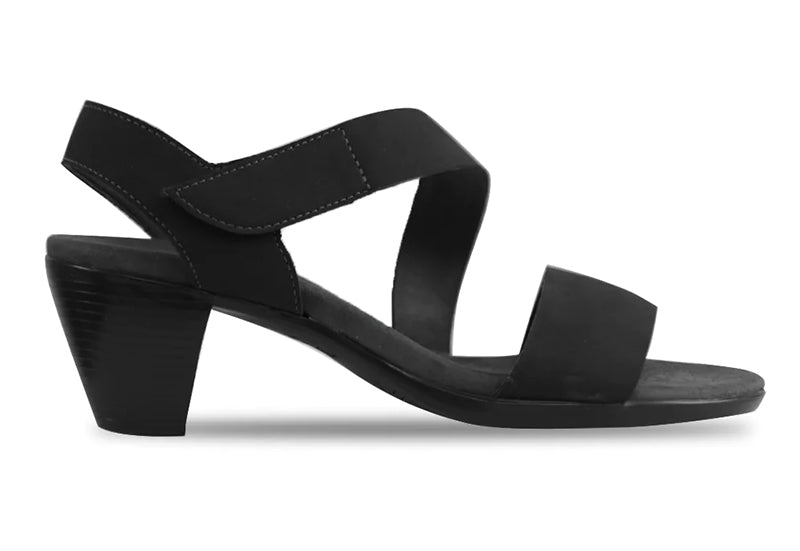 Munro Lucia Black Nubuck Sandal (Women) – Cook and Love Shoes